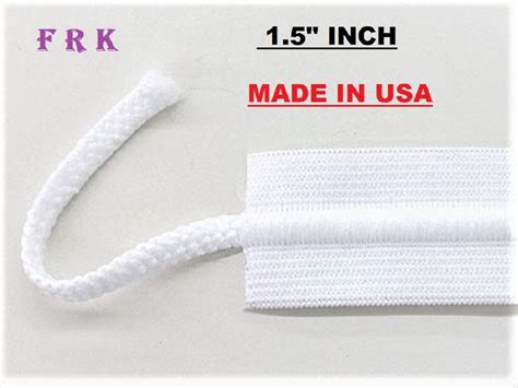 Sewing Draw Cord Elastic Inch Wide Drawstring Elastic Black White Free Shipping Etsy