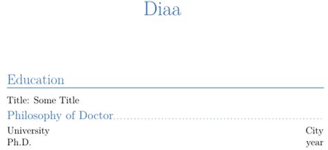 Moderncv Font Selection And Color Customization Tex Latex Stack