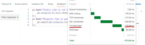 Javascript How To Get Postman Api Call Transfer Time In Postman Script Test Stack Overflow
