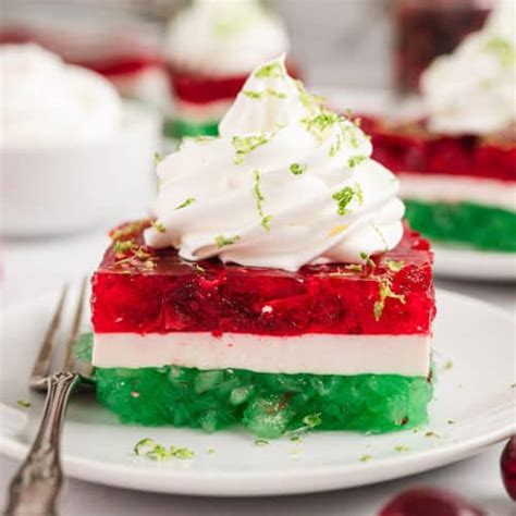 Layered Christmas Jello L Belly Full