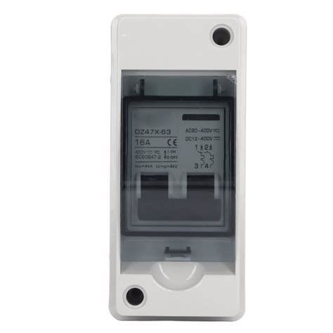 YOSOO Interrupteur de déconnexion solaire Disjoncteur 2P 16A IP65 Étanche PV Solaire Sectionneur