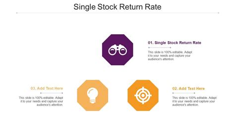 Single Stock Return Rate Ppt Powerpoint Presentation Summary Rules Cpb Presentation Graphics