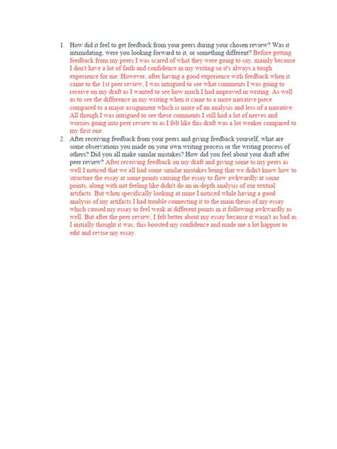 Outcome Reflection 6 Pdf