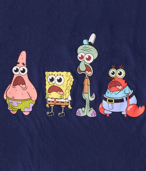Spongebob And Friends Relaxed Graphic Tee