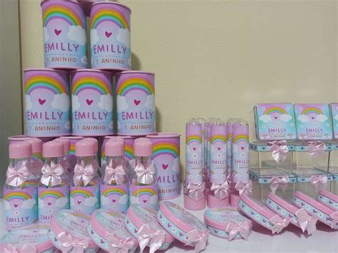 Kit 50 Itens Arco Iris Elo7 Produtos Especiais