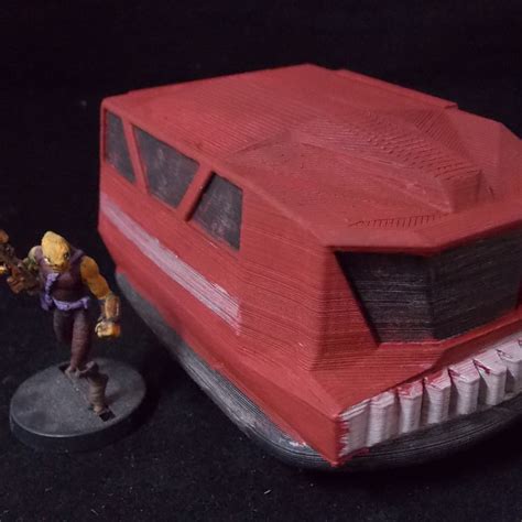 3d Printable Sci Fi Hover Van By Michael Crossman