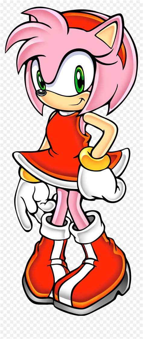 Amy Rose Amy Sonic Adventure Artwork Hd Png Download Vhv