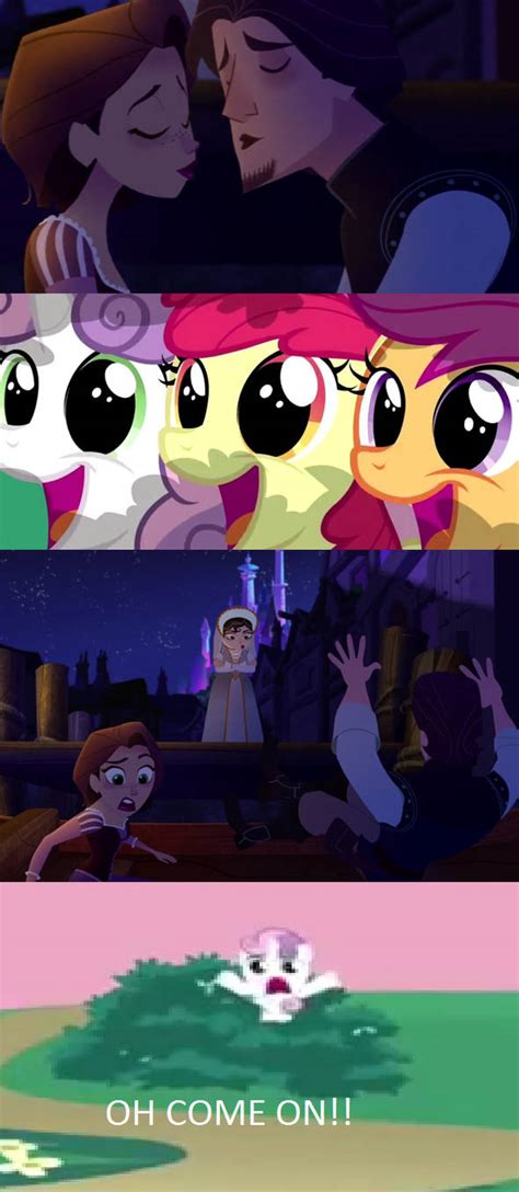 Sweetie Belle Annoyed By Cassandras Interruption By Kurisuwriting On