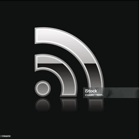 은 Rss 다운로드부스터 팻말 광택지 아이콘크기 크롬 그림 문자 웹 버튼을 Rss에 대한 스톡 벡터 아트 및 기타 이미지