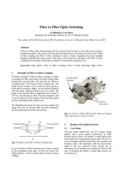 Fiber To Fiber Optic Switching Optoskand