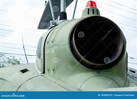 Jet Intake On Large Rotary Aircraft Helicopter Jet Engine Turbine