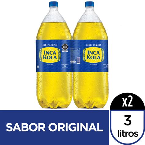 Gaseosa Inca Kola Botella 3l Paquete 2un Plazavea Supermercado