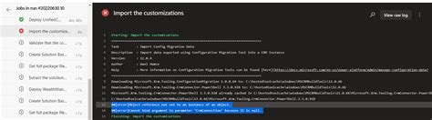Mscrmimportcmdata12 Error Cannot Bind Argument To Parameter Crmconnection Because It Is Null
