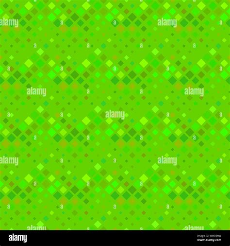 Seamless Diagonal Square Pattern Background Green Abstract Vector Graphic Design Stock Vector