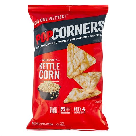 Popcorners Chips Kettle Corn 5oz Pack Of 12 Oasis Snacks