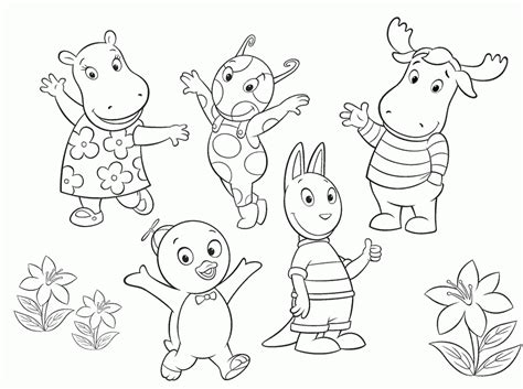Backyardigans Characters Coloring Pages
