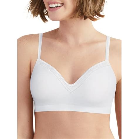Hanes Womens Smoothtec Comfortflex Fit Lace Wirefree Bra Style G199