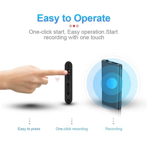 Ultra Thin Professional Mini Voice Recorder Sound Activated Dictaphone