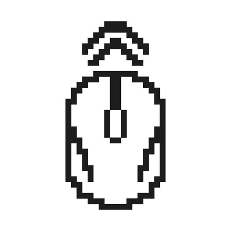 Pixelated Computer Mouse Icon Mouse Click Symbol With Interaction