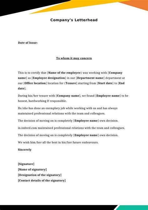 Warden Experience Letter Certificate Template Download In Word Docx