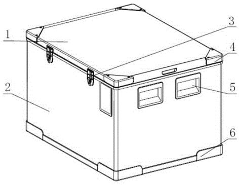 一种具有密封结构的物流保温箱的制作方法2