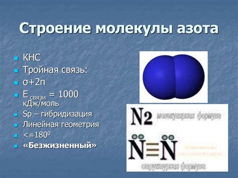 Молекула азота рисунок