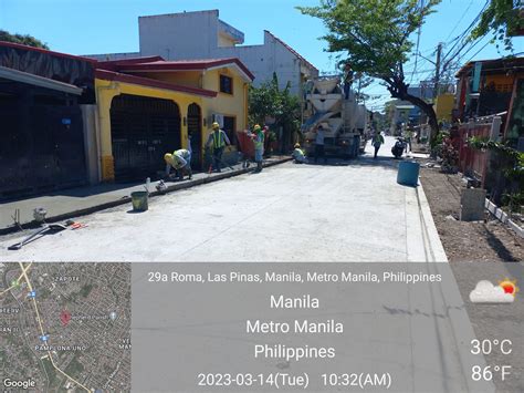 Construction Of Roads And Drainages At Brgy Pulang Lupa 2 Las Piñas