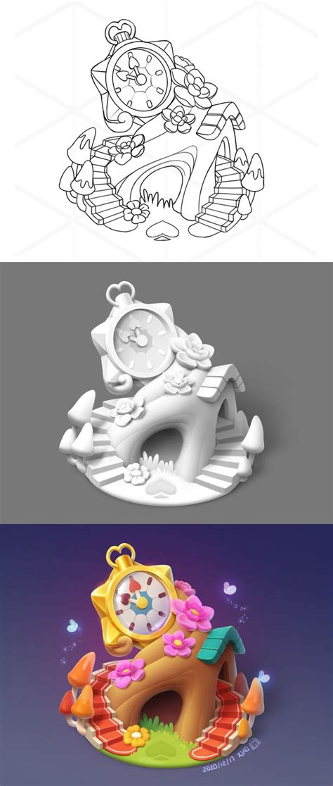 Isometric Building Game Art On Behance Game Art Environment Isometric Art D Game Art