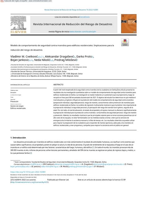 Modelo De Comportamiento De Seguridad Con Enes Pdf Riesgo