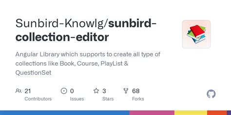 Github Sunbird Knowlgsunbird Collection Editor Angular Library