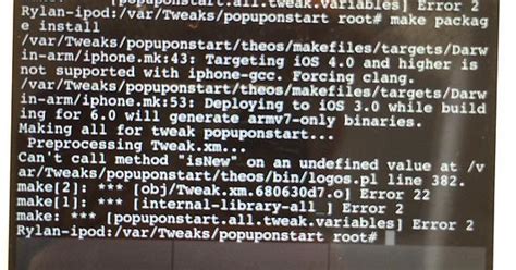 Why Do I Get This Error When Compiling My Tweak Imgur