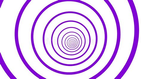 Purple Concentric Circles Tunnel Effect Abstract Geometric Design Stock Video Video Of