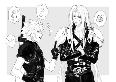 Cloud Strife And Sephiroth Final Fantasy Drawn By Zhaoyi Danbooru