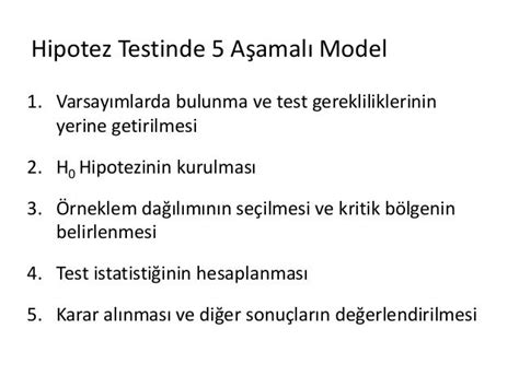 Hipotez Testi