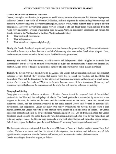 Ancient Greece History Short Print Pdf Greeks Ancient Greece