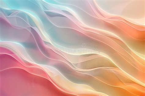 Wavy Lines In Pastel Colors Creating A Soothing Abstract Health