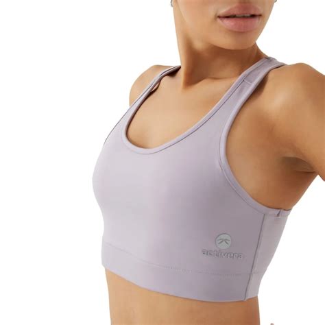 Activera Lila Bra Göğüs Destekli Spor Sütyen Hipicon