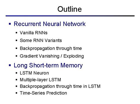 Advanced Artificial Intelligence Lecture 6 Recurrent Neural Network