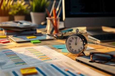 Managing Project Timelines Ar Generative Ai Premium Ai Generated Image