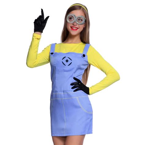 Ladies Despicable Me Minions Cosplay Costume Carnival Hen Party Fancy