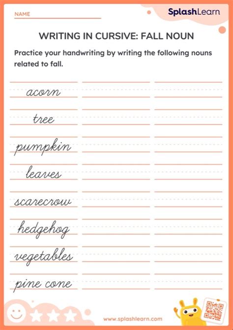 Th Grade Ela Cursive Writing Worksheets Free Printable Splashlearn
