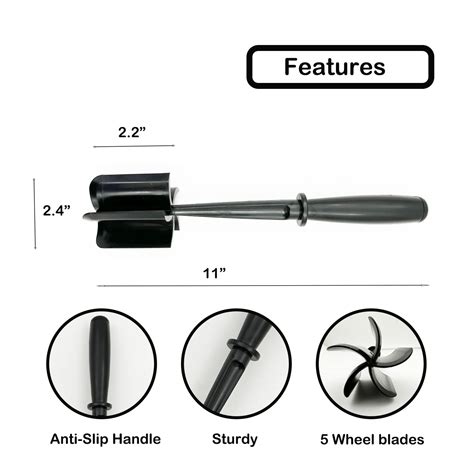 2 Pack Burger Utensil Cooking Gadget Meat Chopper For Ground Beef