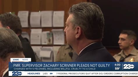 Former Kern County Supervisor Zachary Scrivner Facing 5 Felony Counts