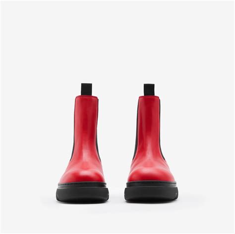 Leather Creeper Chelsea Boots In Pillar Women Burberry® Official