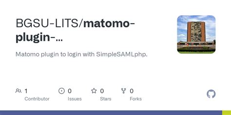 GitHub BGSU LITS Matomo Plugin LoginSimpleSamlPhp Matomo Plugin To
