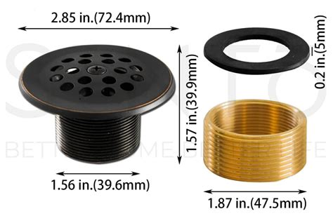 Guide To Size Of Drain Plug Hole And Top Drains Hofen Drain