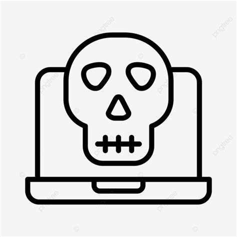 해골 라인 아이콘 벡터 뼈 죽은 죽음 Png 일러스트 및 벡터 에 대한 무료 다운로드 Pngtree