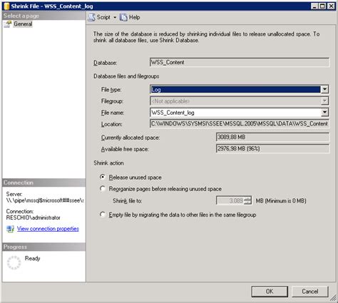 windows sharepoint config log dimensione file eccessive sista s blog