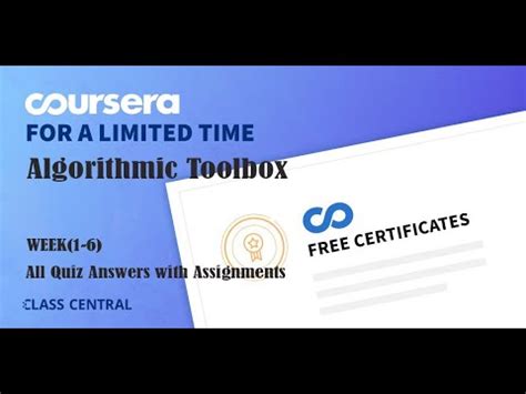 Algorithmic Toolbox Week All Quiz Answers With Assignments YouTube