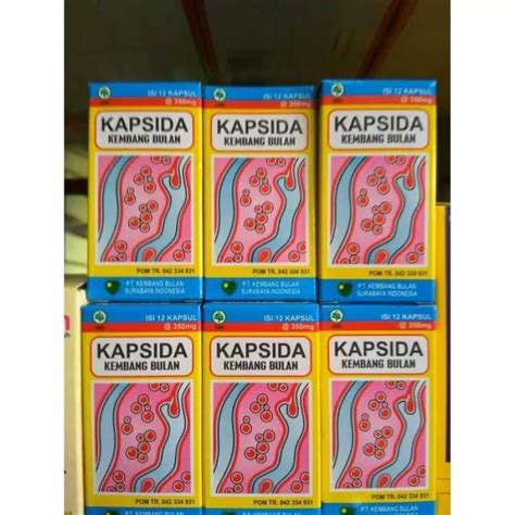 Jual Kapsida Kembang Bulan Isi 12 Kapsul Obat Gatal Bersih Darah